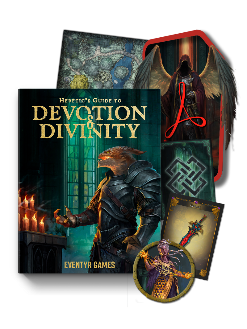 Heretic's Guide to Devotion & Divinity Hardcover & PDF – Eventyr Games
